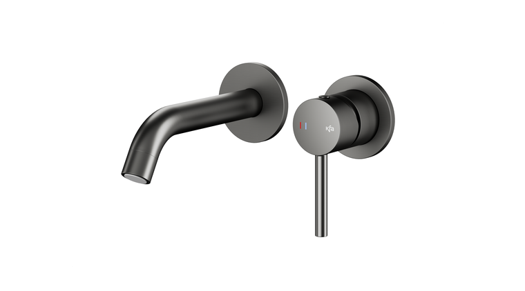 Moza gun metal grey bateria umywalkowa podtynkowa